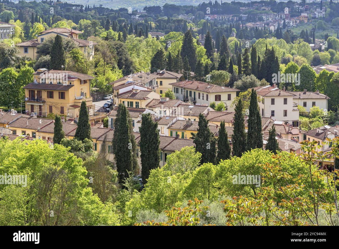 Top view village in forest hi-res stock photography and images - Alamy