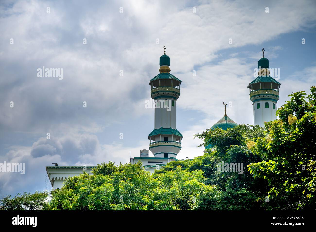 Minarets of Mampuram Masjid in Kerala India Stock Photo - Alamy