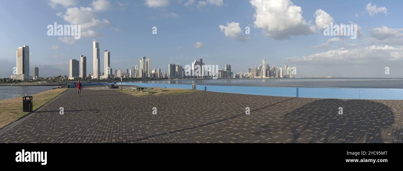 Skyline of Panama City, the capital of the Republic of Panama Stock ...
