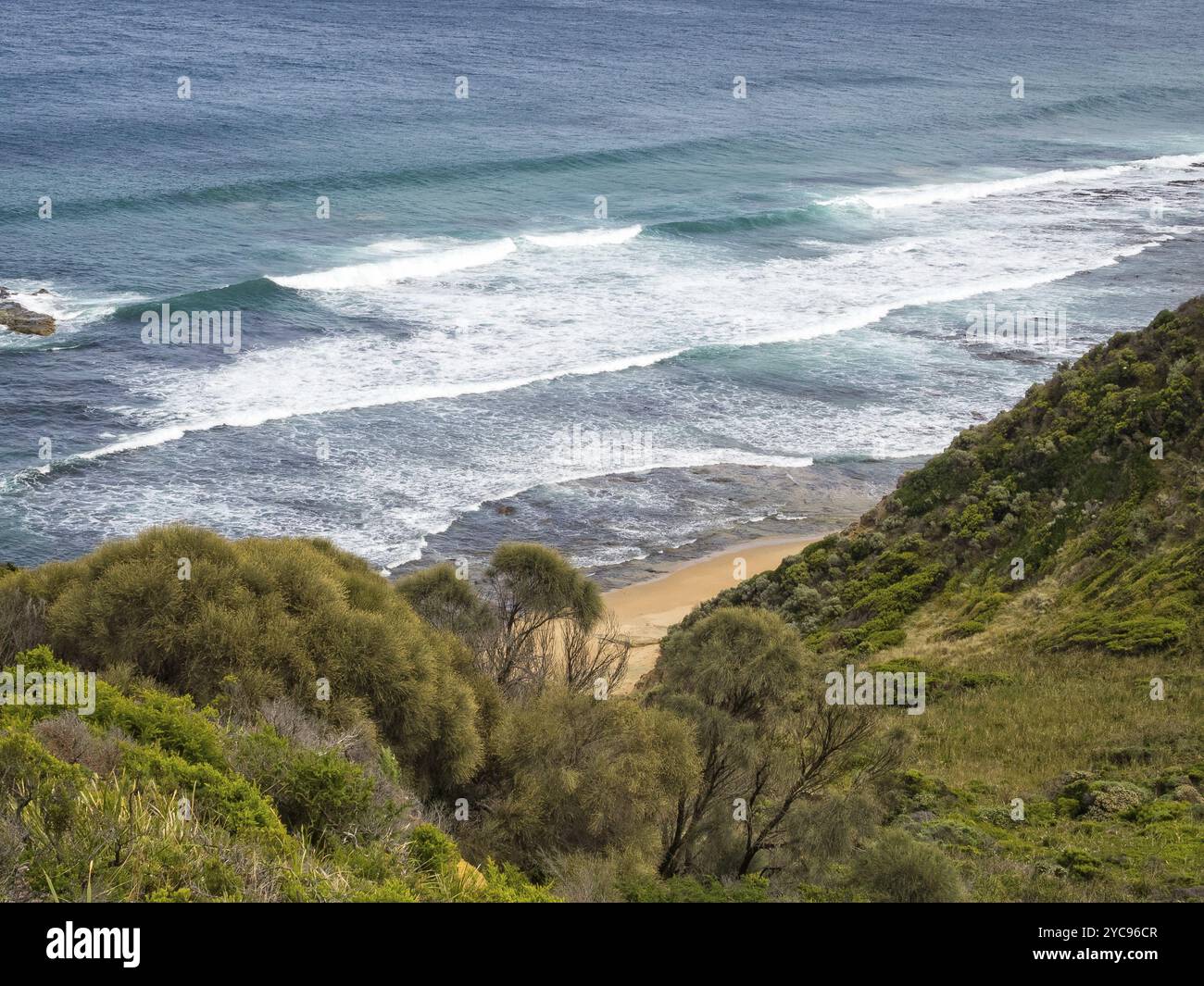 Glimpse of Wreck Beach from the Great Ocean Walk, Princetown, Victoria ...