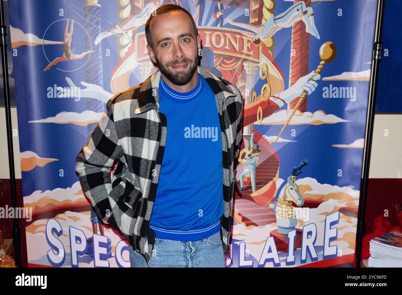 Tristan Lopin attending the opening night of Spectaculaire, the new ...