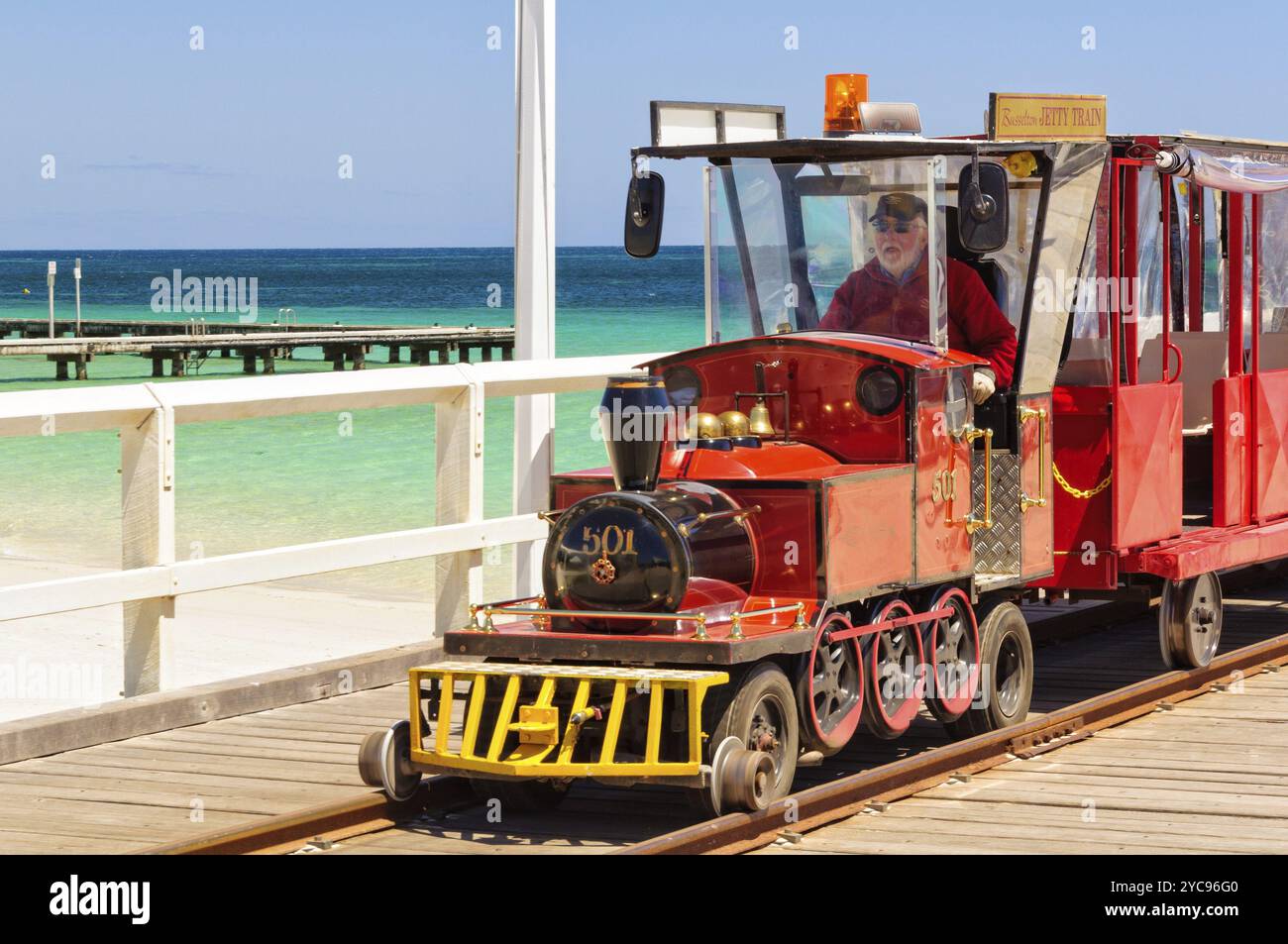 The electric train called 'The Stocker Preston Express' on the famous ...