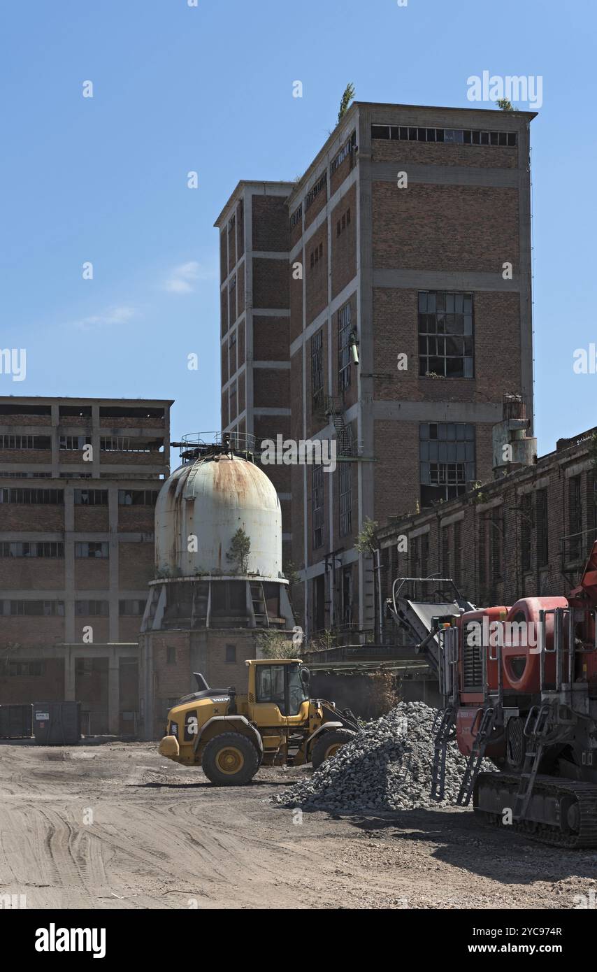Remodeling and partial demolition of a former paper mill, cellulose ...