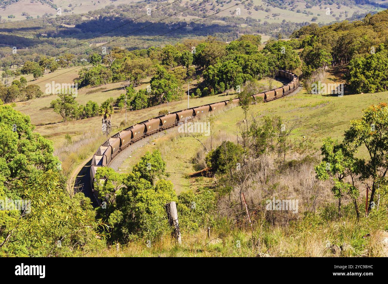 The Main North railway line passes under the Liverpool Range at ...