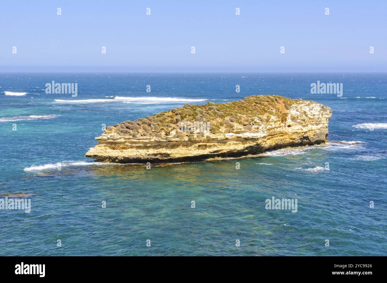The sedimentary Lone Island looks like an ocean liner, Bay of Islands ...