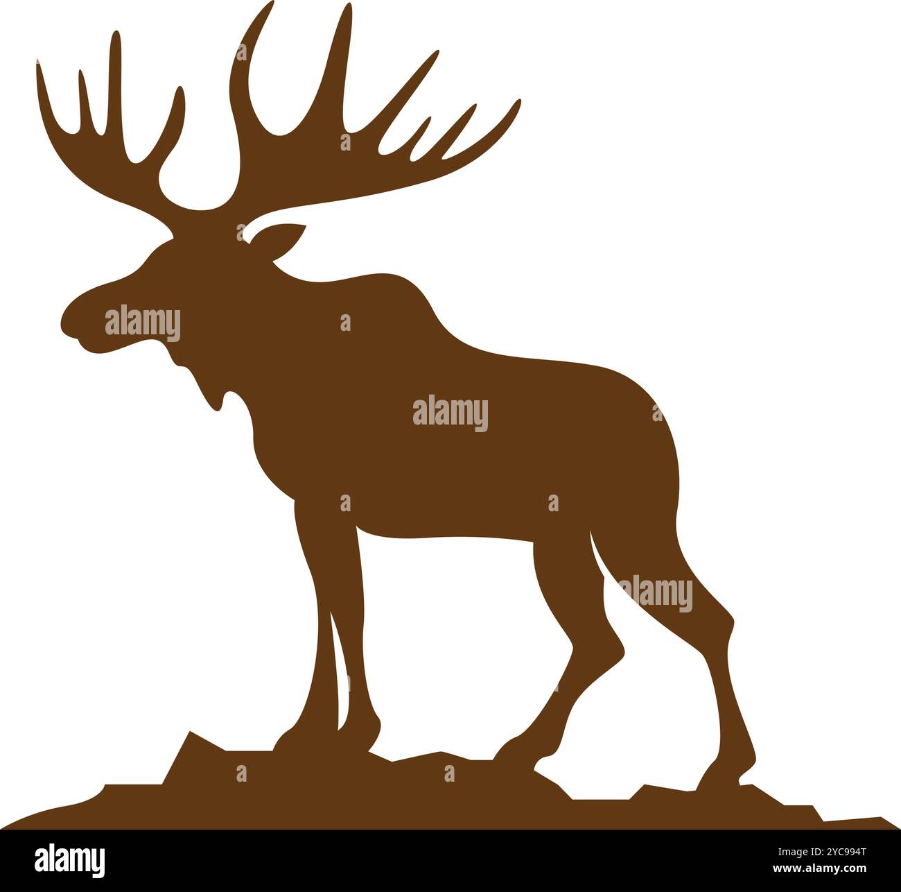 Moose icon image design template Stock Vector Image & Art - Alamy