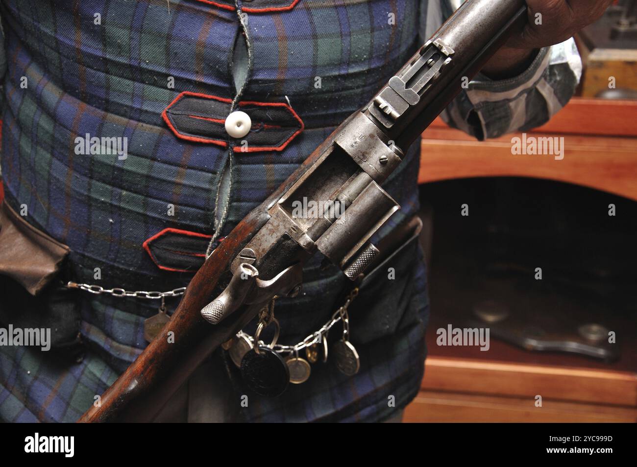 Mechanism of a blackpowder 3 banded Schneider rifle Stock Photo - Alamy