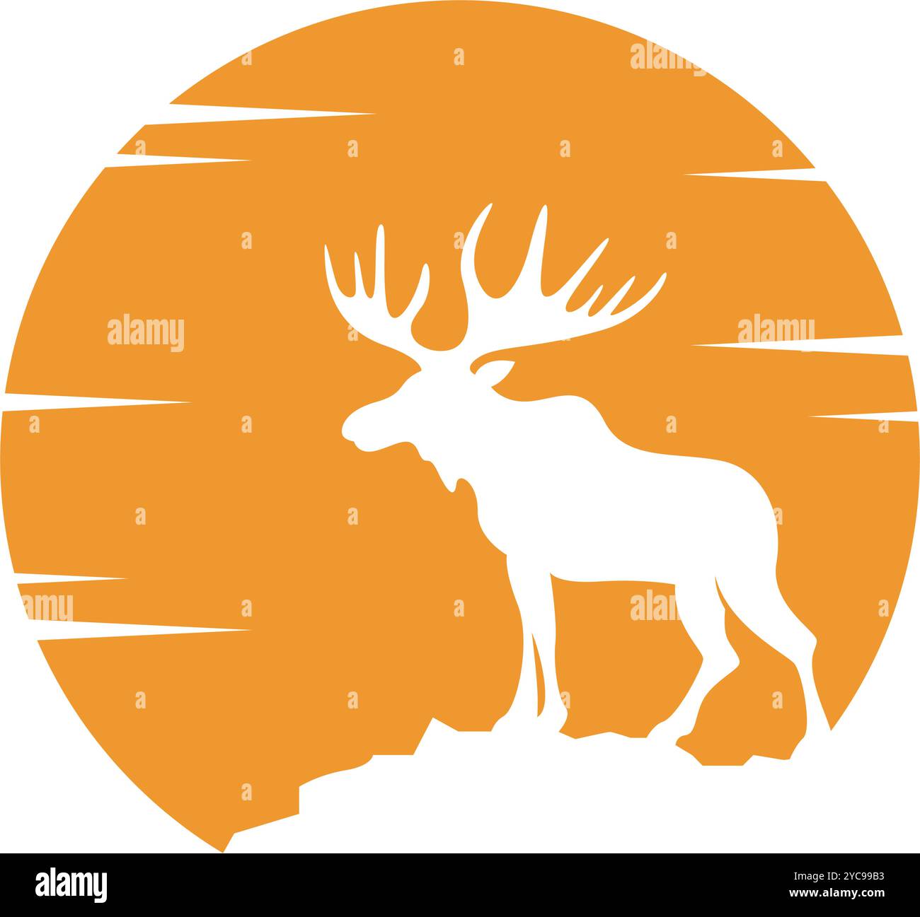 Moose icon image design template Stock Vector Image & Art - Alamy
