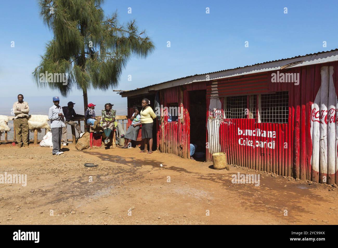 Shop area in countryside kenya Stock Photo - Alamy