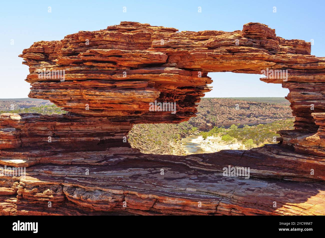 Nature?s Window and the Murchison River gorge, Kalbarri National Park ...