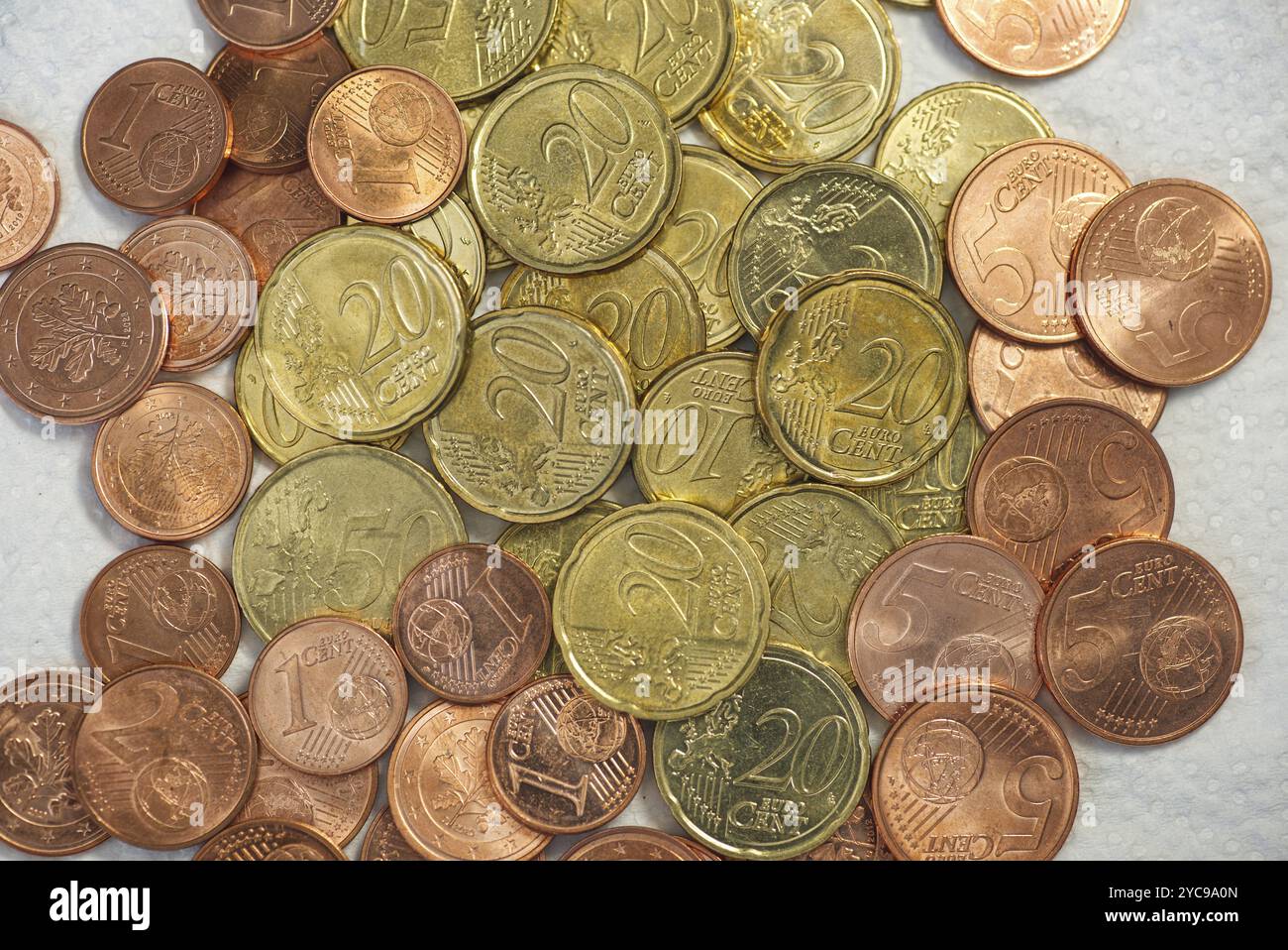 Variety of euro coins hi-res stock photography and images - Alamy