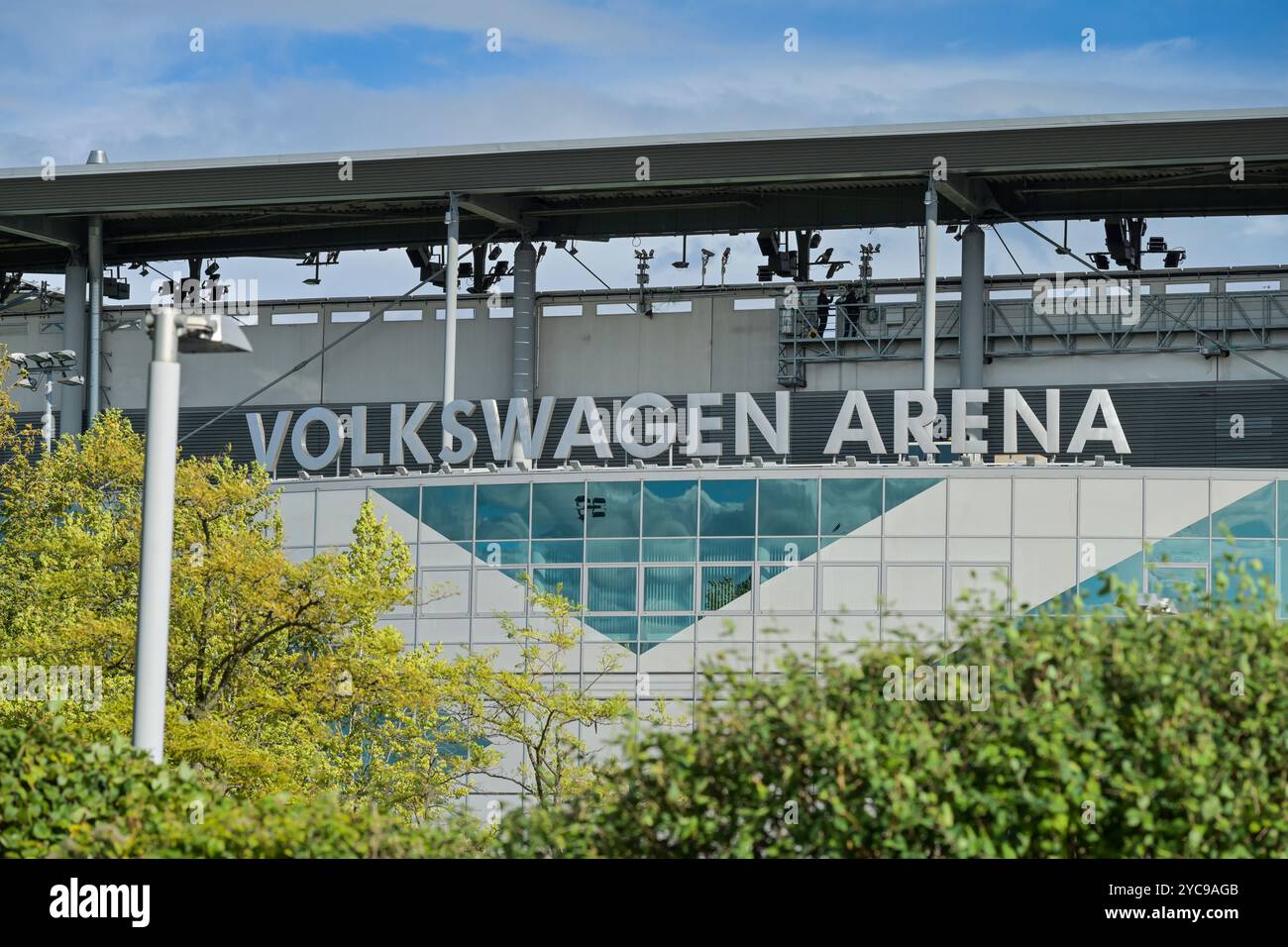 Volkswagen Arena football stadium of VfL Wolfsburg, Wolfsburg, Lower ...
