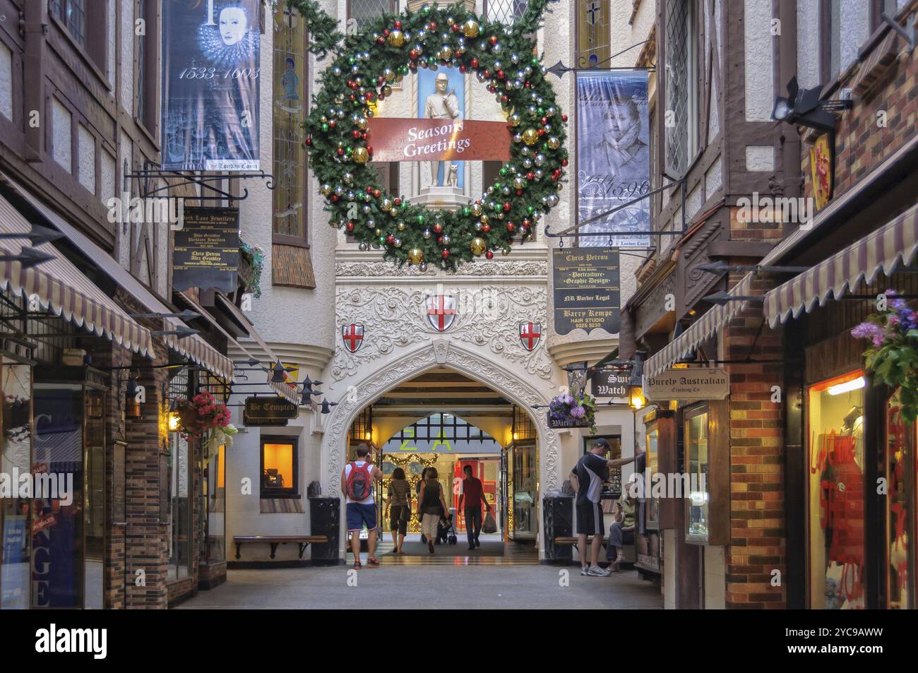 Inside London Court shopping arcade, Perth, WA, Australia, Oceania ...