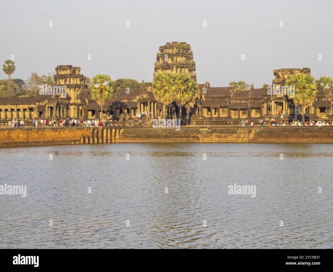 The iconic West Gate of Angkor Wat, the biggest Hindu temple built at ...