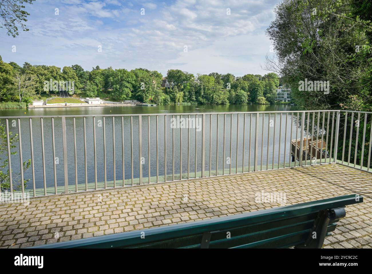 Observation platform at Halensee, Grunewald, Charlottenburg-Wilmersdorf ...