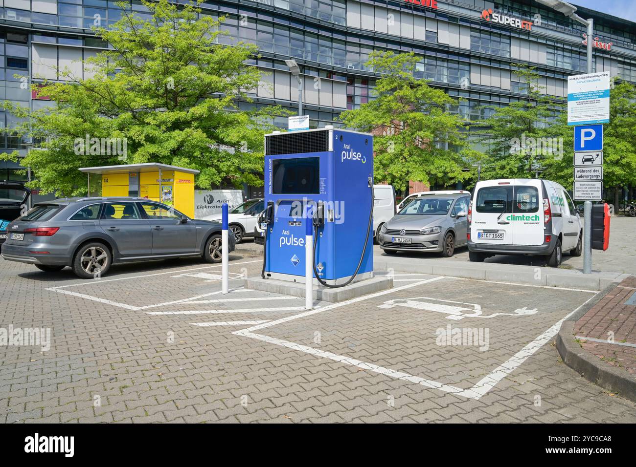 ARAL Pulse charging station, petrol station, Am Borsigturm, Berliner ...