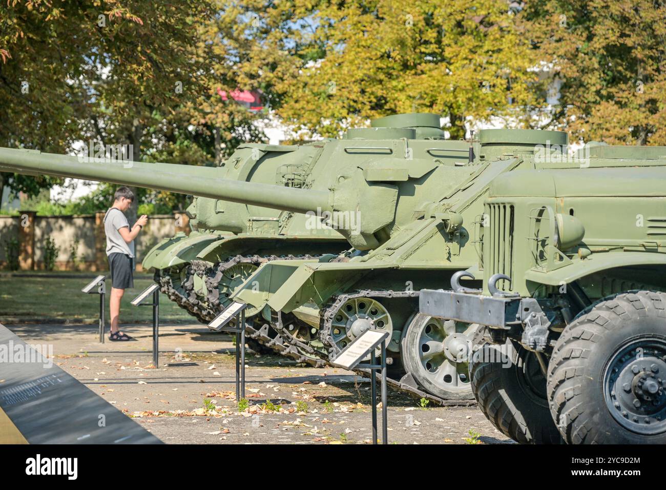 Various combat vehicles and tanks, Museum Berlin-Karlshorst: Place of ...