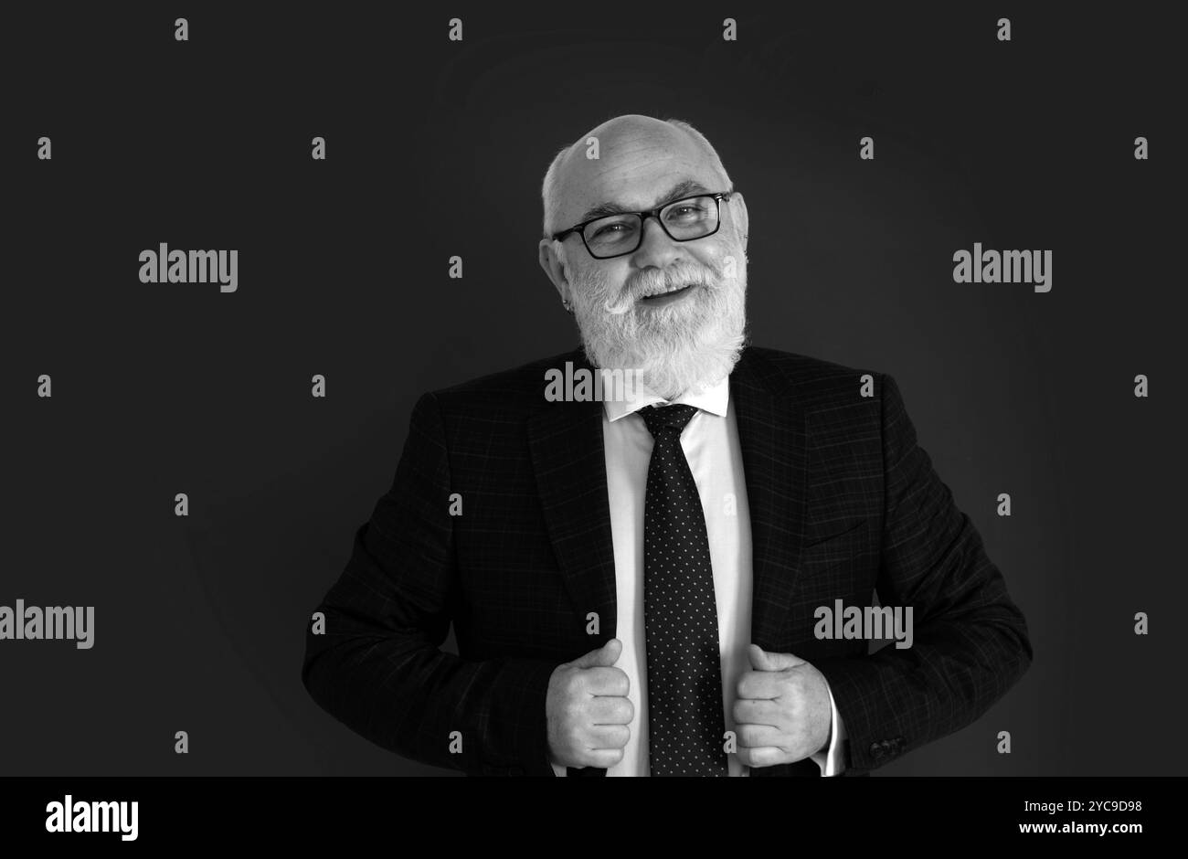 Middle aged male college professor Black and White Stock Photos ...