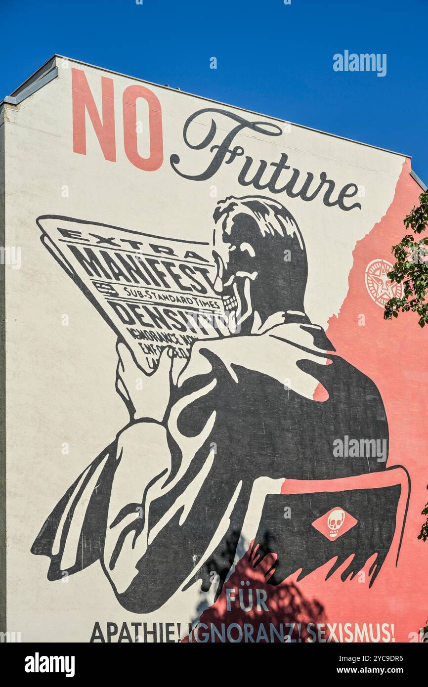"Mural with title ""NO Future"" by Shepard Fairey aka Obey Giant ...