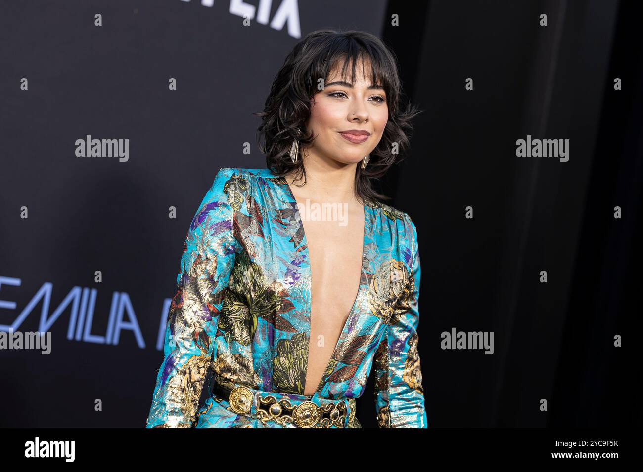 Xochitl Gomez attends the arrivals of the Netflix Premiere of “Emilia ...