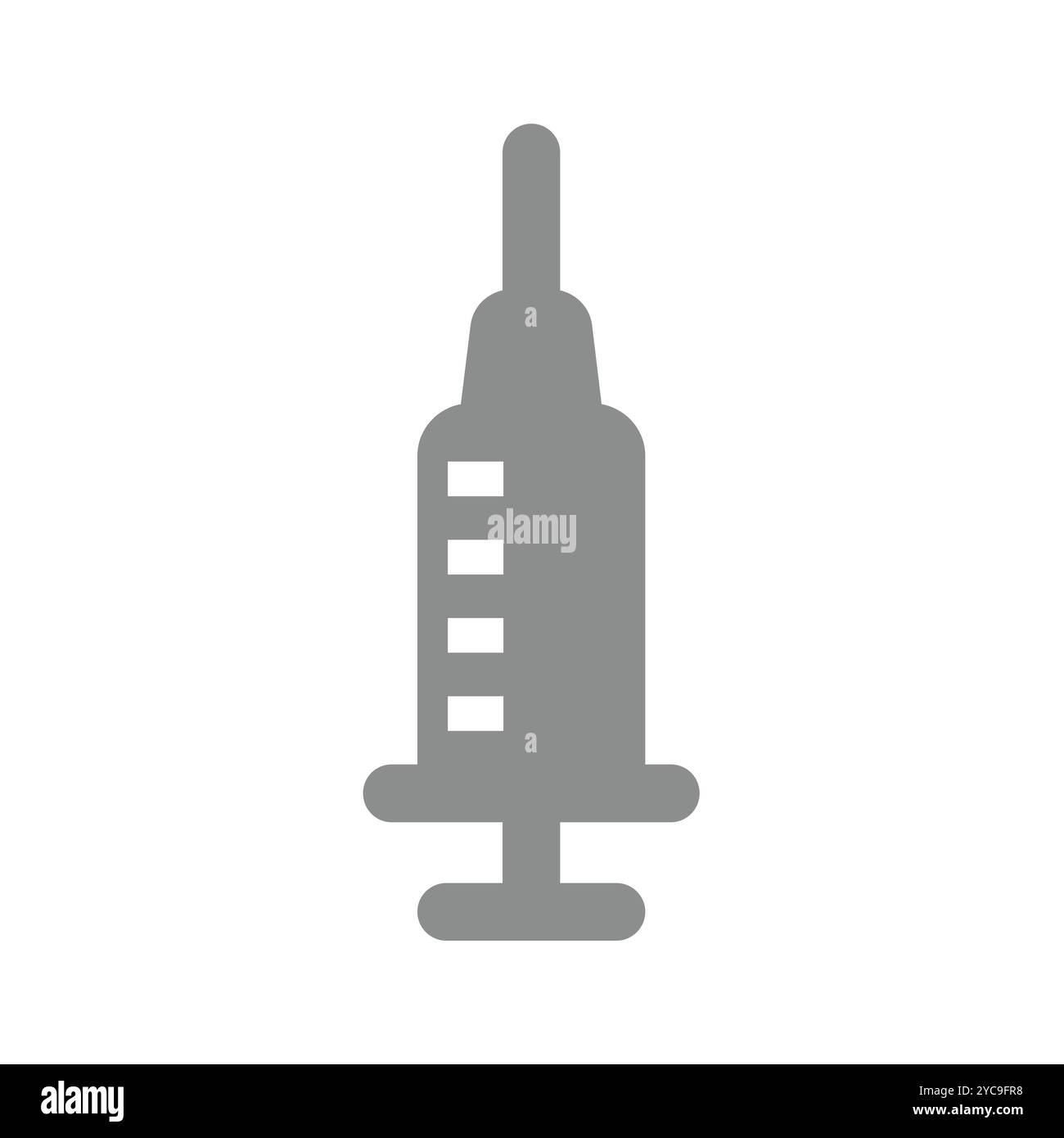 Injection or syringe vector icon. Vaccine, immunization symbol Stock ...
