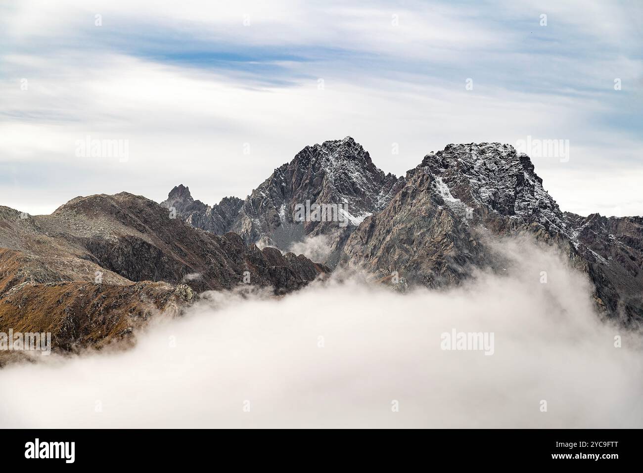 The Corni Bruciati, stunning peaks in Monte Disgrazia massif, Italy ...