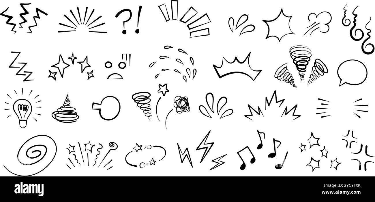 Cartoon emoticon exclamation mark character Stock Vector Images - Alamy