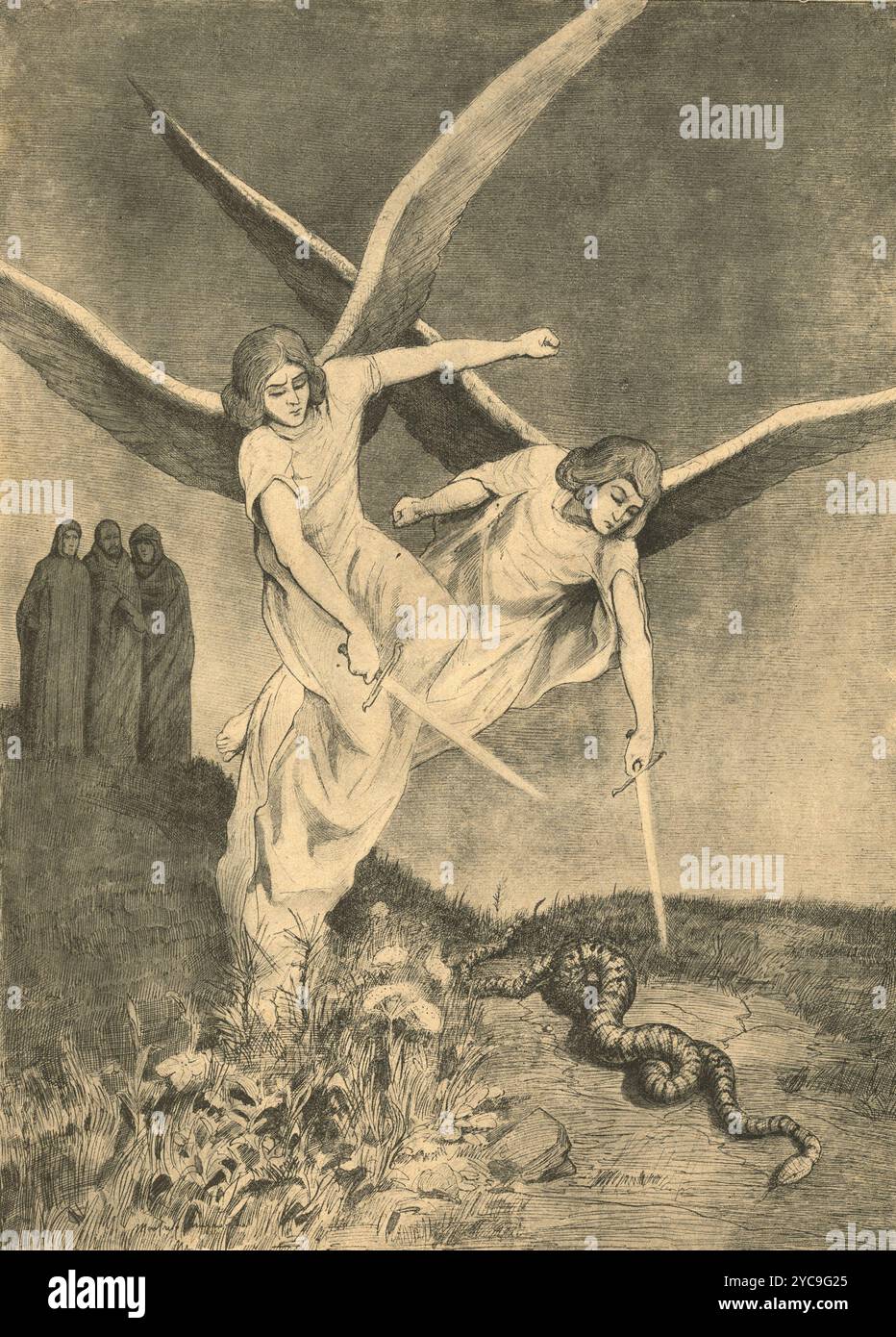 Italian poet Dante Alighieri's journey through the afterlife, Purgatory ...