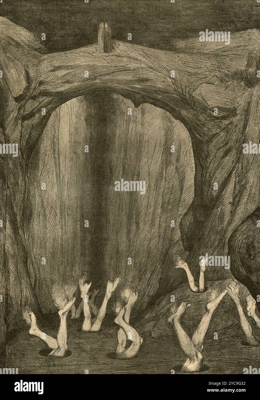 Italian poet Dante Alighieri's journey through the afterlife, Hell ...