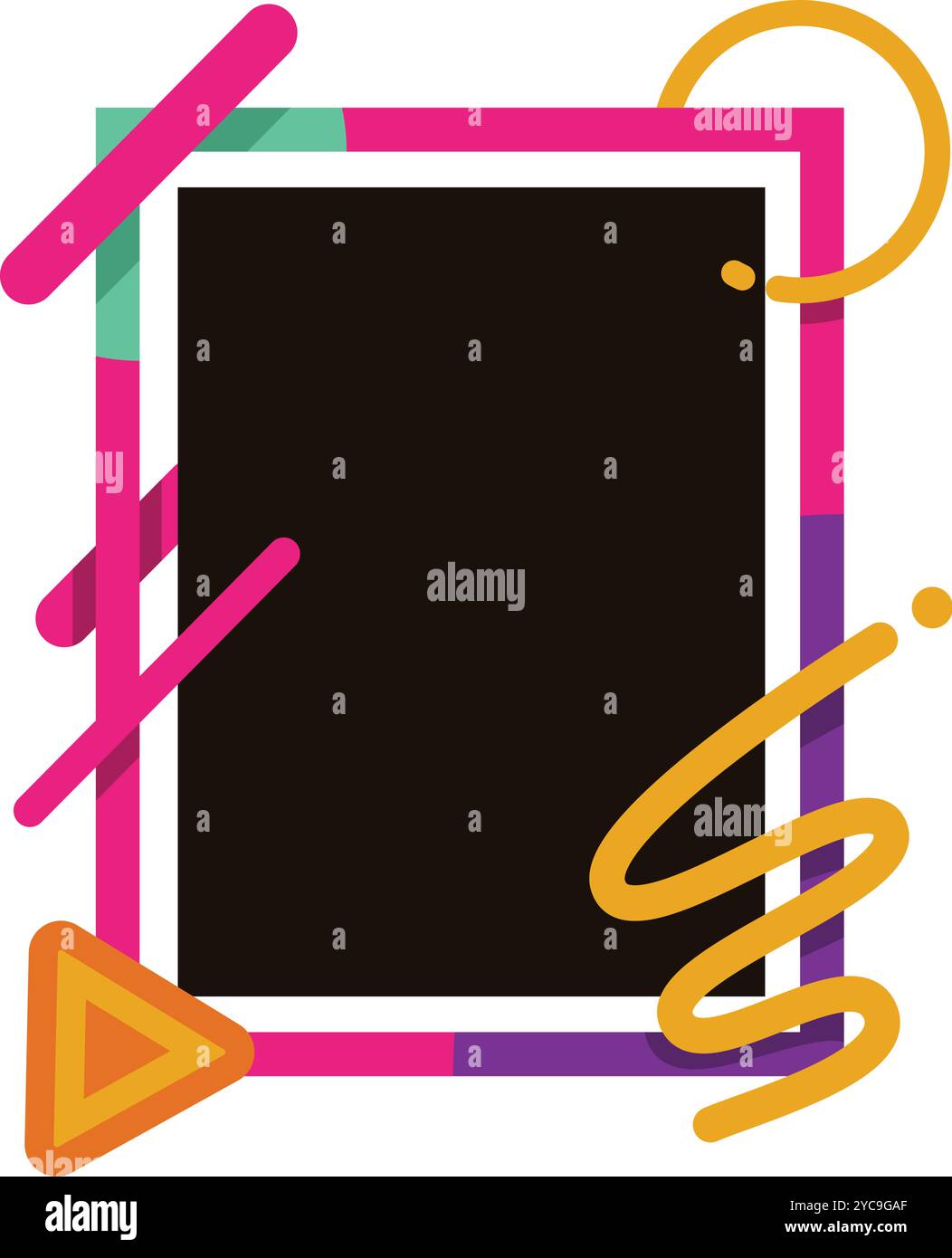 The Impact of Frame Design on Visual Narratives Stock Vector Image ...