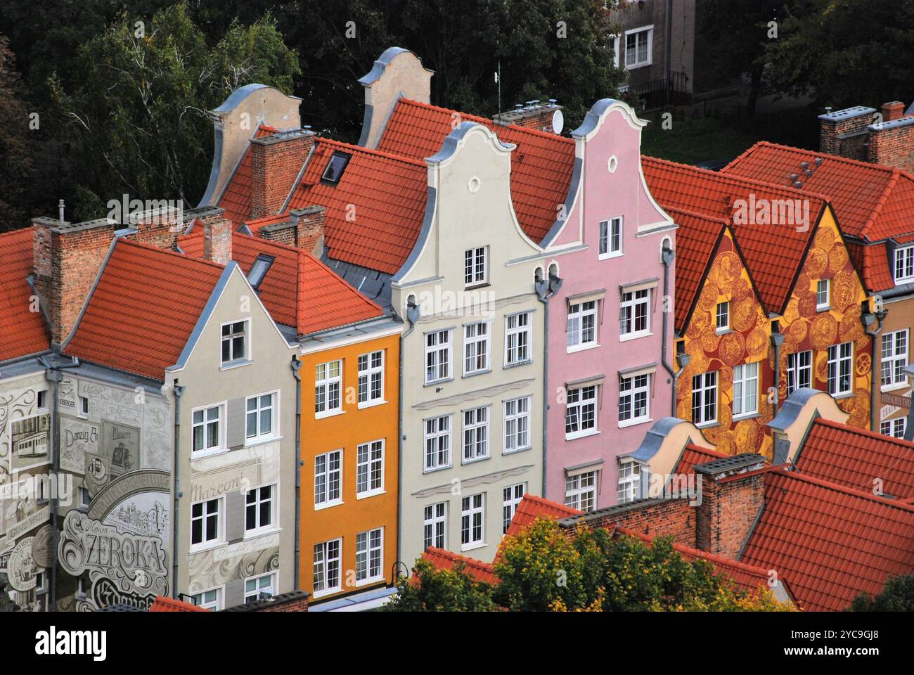 Gdansk history tenement architecture Stock Photo - Alamy
