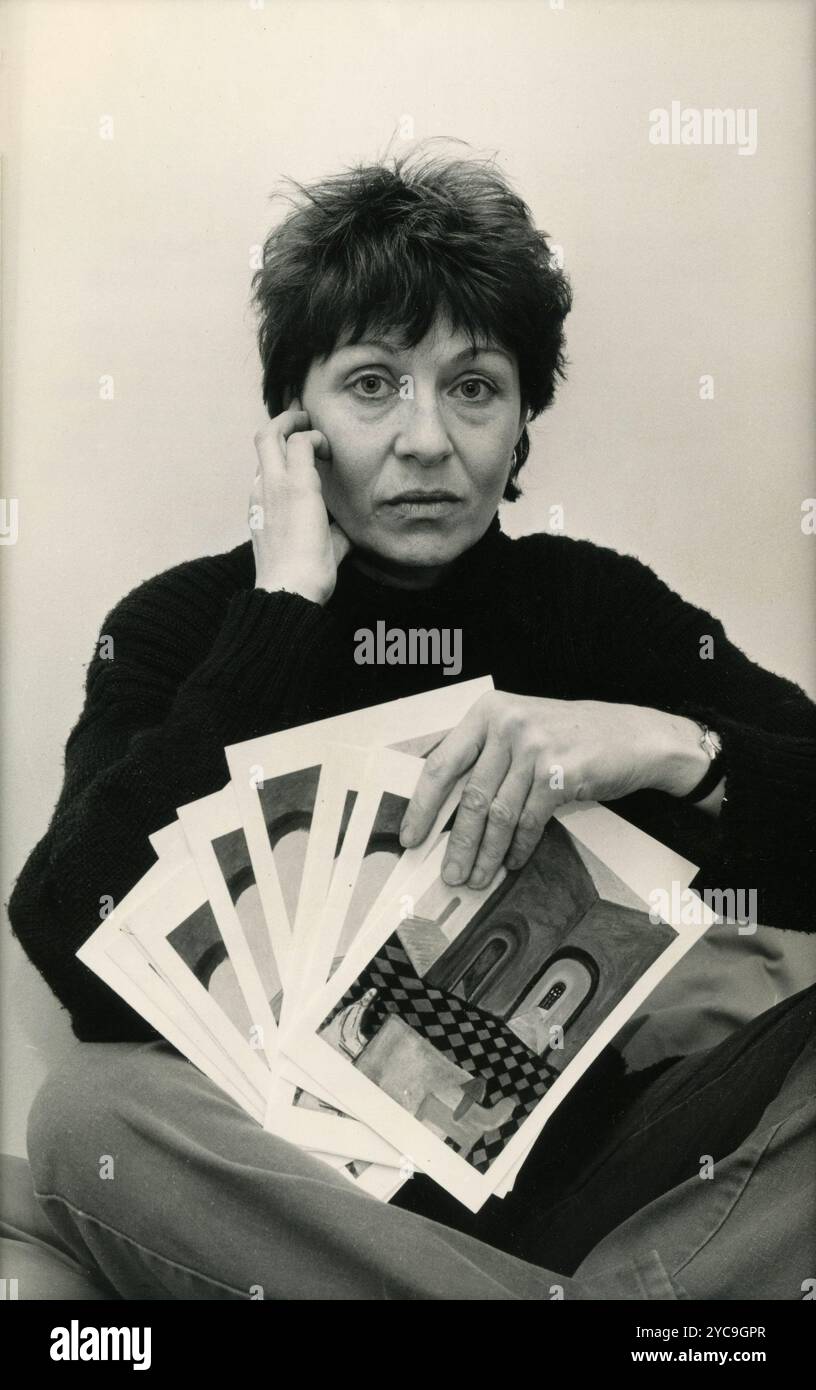 American artist Peggy Cassen, 1980s Stock Photo - Alamy