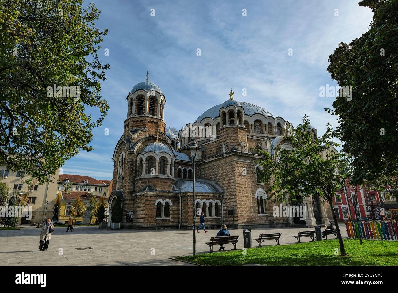Sofia, Bulgaria - October 21, 2024: The Seven Saints Church is a ...
