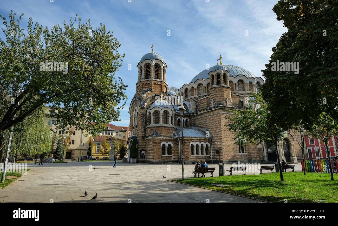 Sofia, Bulgaria - October 21, 2024: The Seven Saints Church is a ...