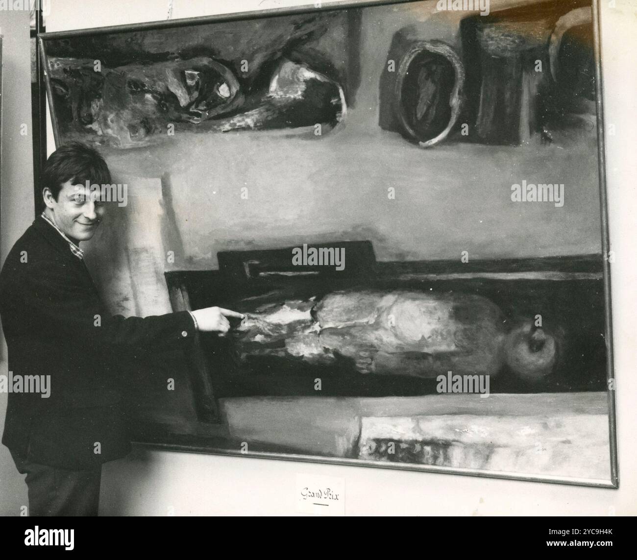 French artist Jean-Marc Lange wins the Grand Prix de Rome, 1965 Stock ...