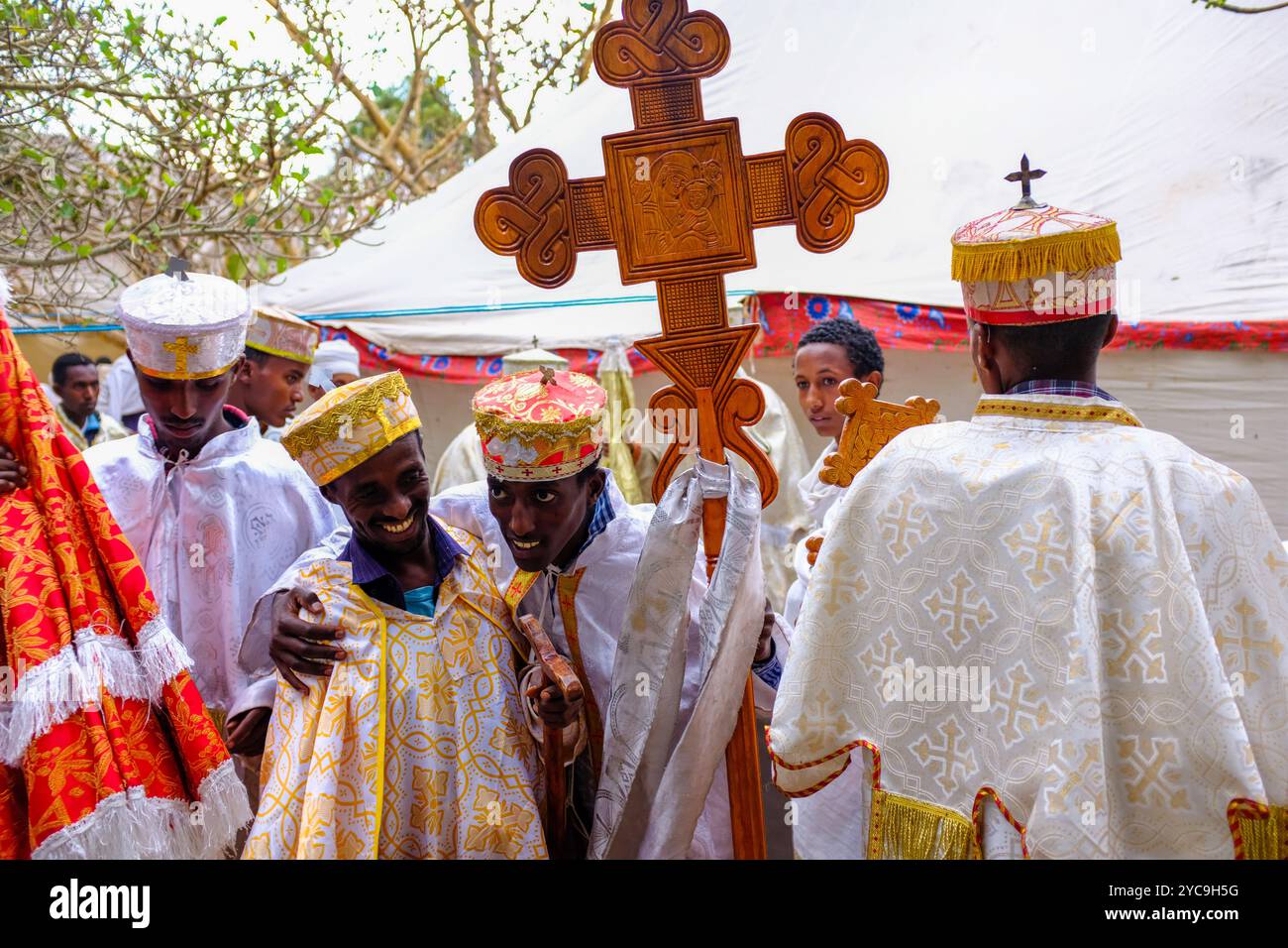Ethiopia, Lalibela, January 2024: celebrations of Timket, Ethiopia's ...