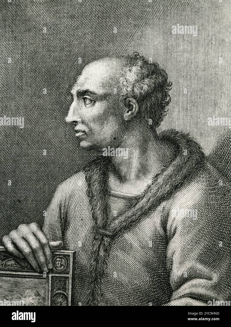 Portrait of Italian sculptor and engraver Lorenzo Ghiberti, 15th ...