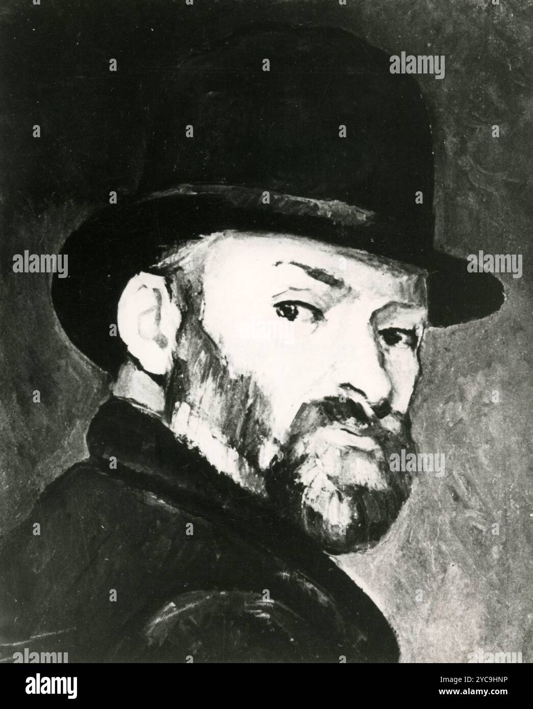 Self-portrait, by French artist Paul Cezanne, 1900s Stock Photo - Alamy
