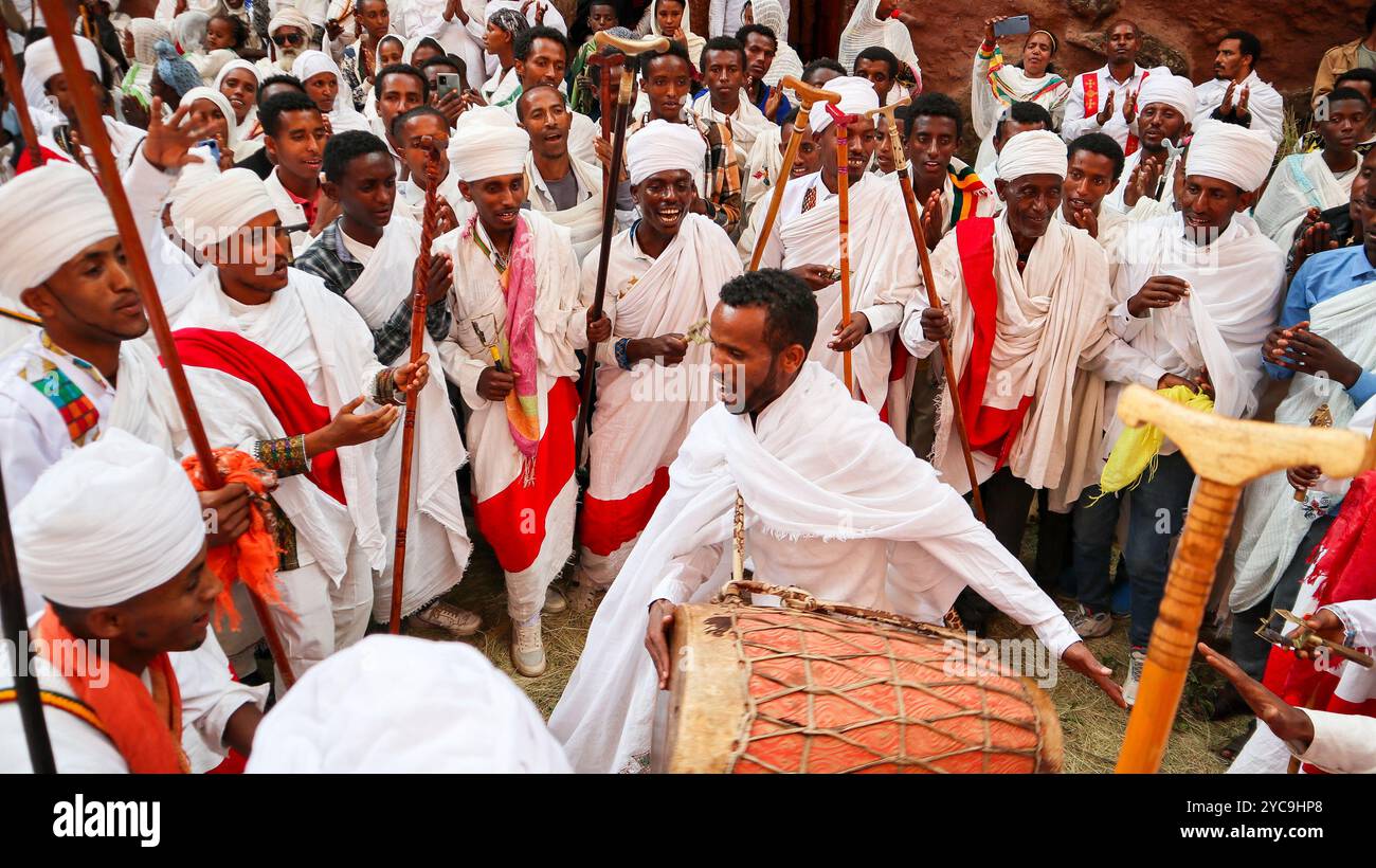 Ethiopia, Lalibela, January 2024: celebrations of Timket, Ethiopia's ...