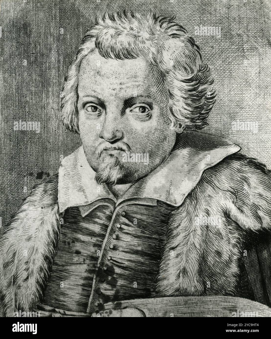 Portrait of Italian painter Ludovico Carracci, 16th century Stock Photo ...