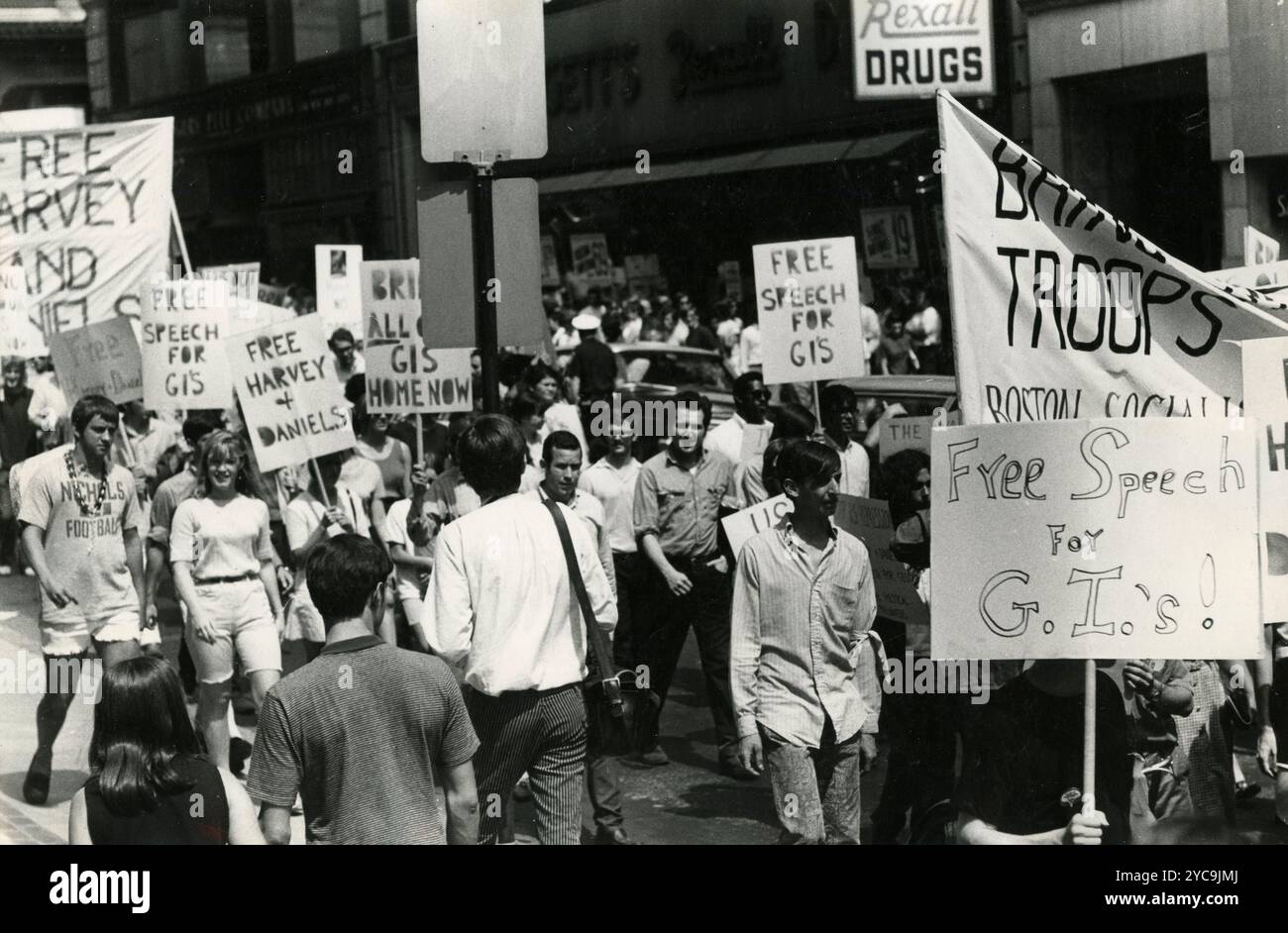 American protesters against the War in Vietnam, USA 1970 Stock Photo ...