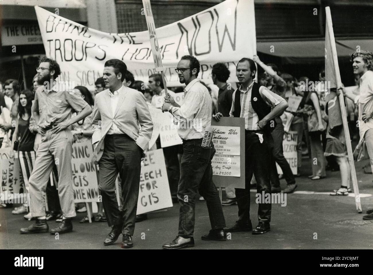 American protesters against the War in Vietnam, USA 1970 Stock Photo ...