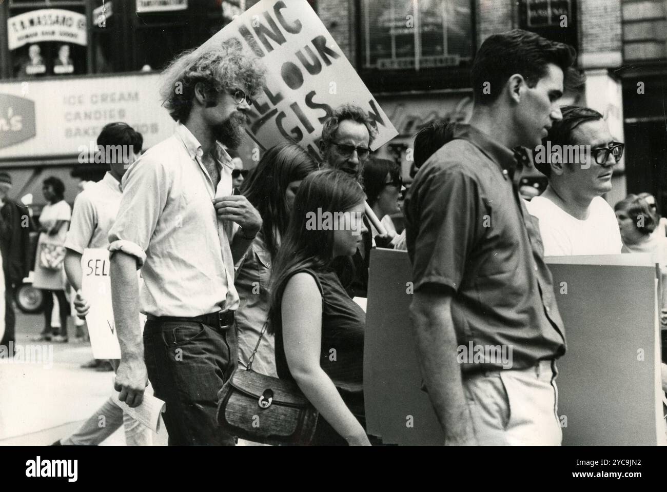American protesters against the War in Vietnam, USA 1970 Stock Photo ...