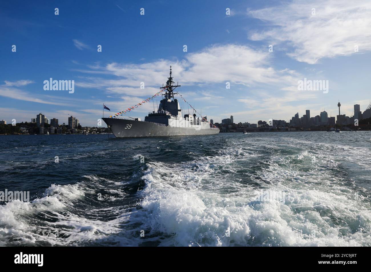 Royal Australian Navy's HMAS Hobart as King Charles III and Queen ...