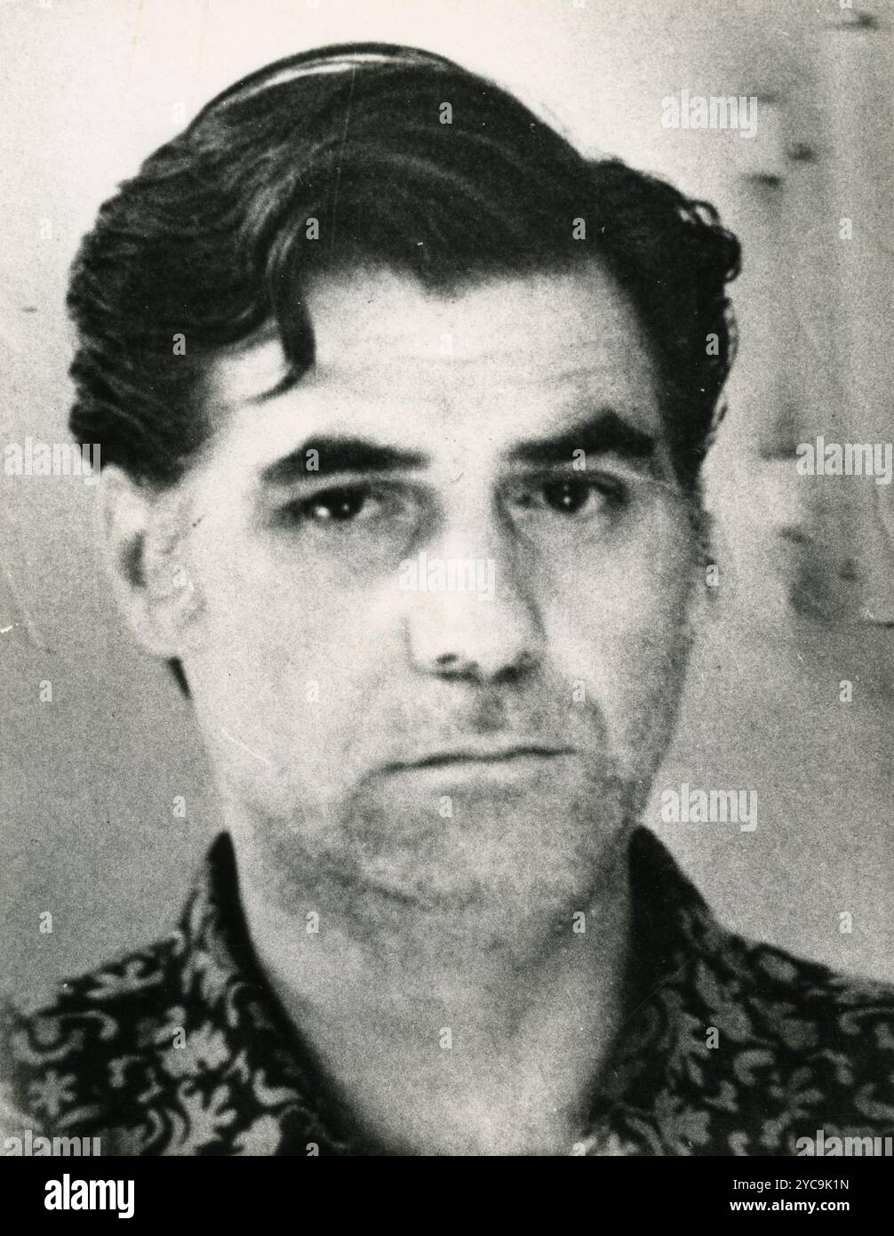 Portrait of a middle-aged man, Italy 1970s Stock Photo - Alamy