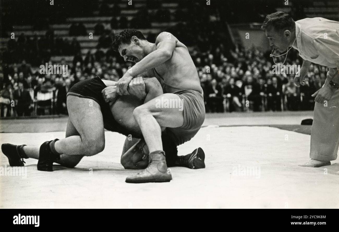 Soviet heavyweight freestyle professional champion, wrestler Alexandre ...