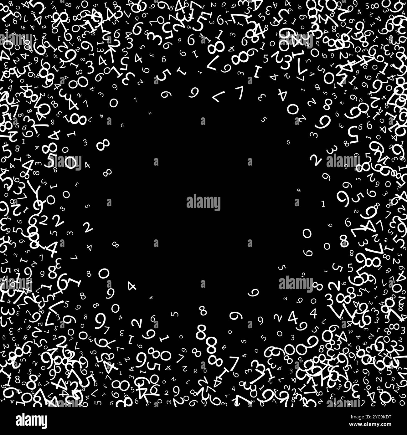 Flying latin letters. Colorful childish scattered charachters of ...