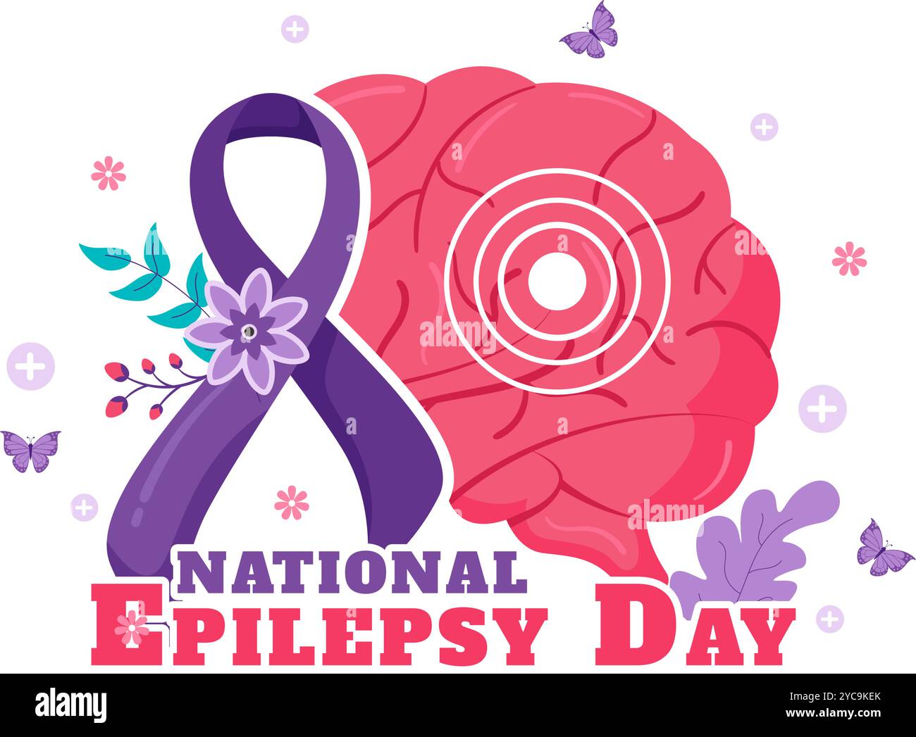 National Epilepsy Awareness Month Vector Illustration is Observed Every ...