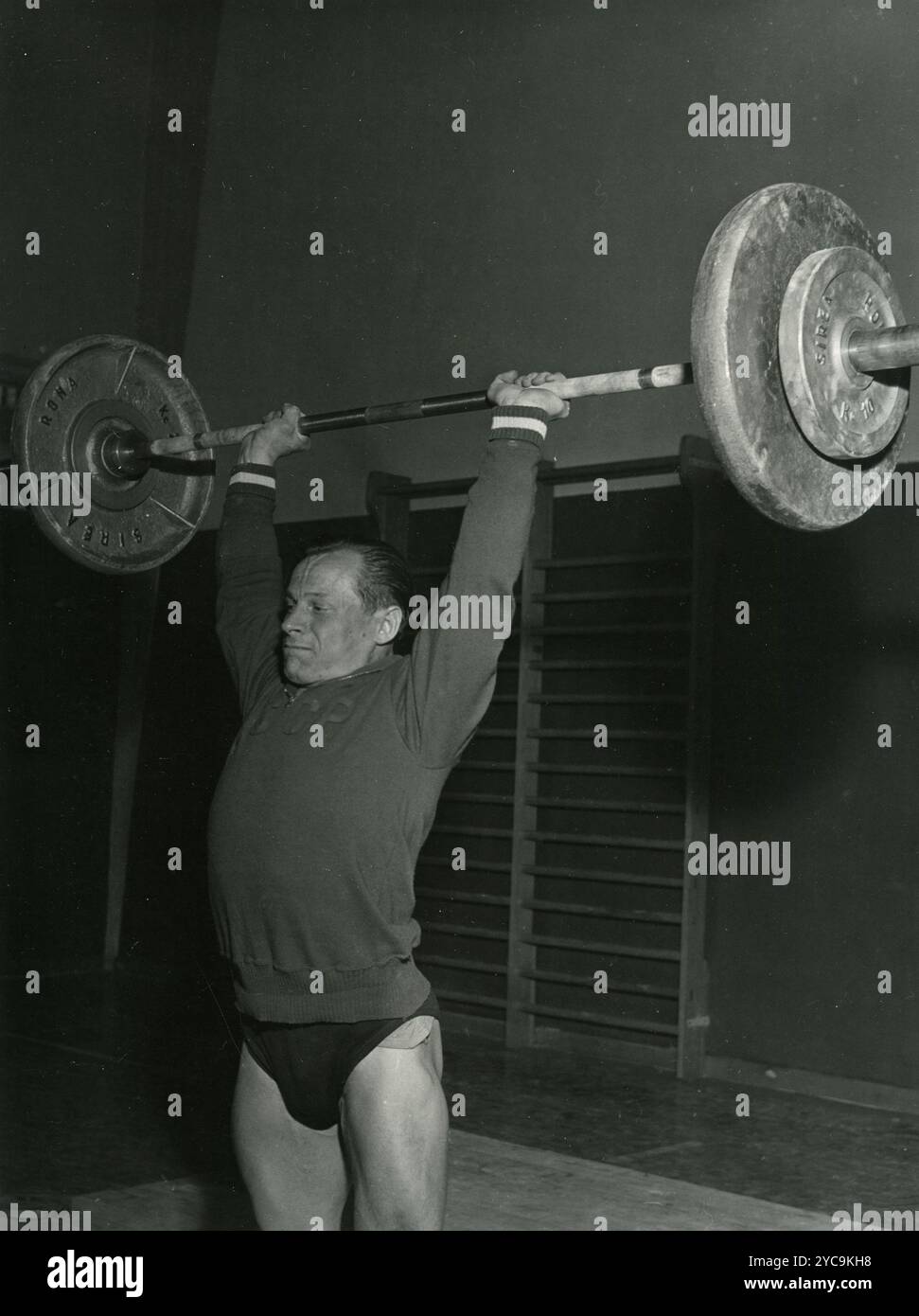 Soviet weightlifter Vladimir Stogov, 1950s Stock Photo - Alamy