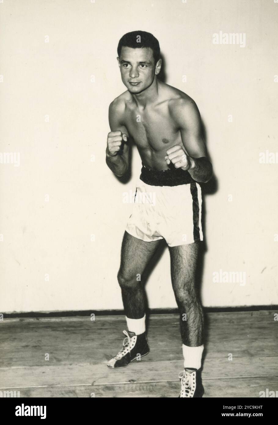 Italian professional boxer Francesco Musso, 1950s Stock Photo - Alamy
